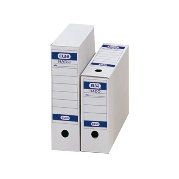 Caja Archivo Definitivo Elba Folio | Blanco y Azul
